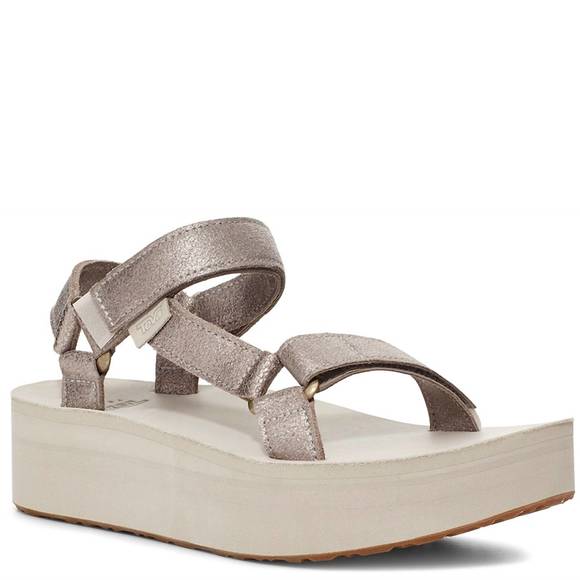 Teva | Shoes | New Teva Flatform Universal Platform Wedge In Light ...